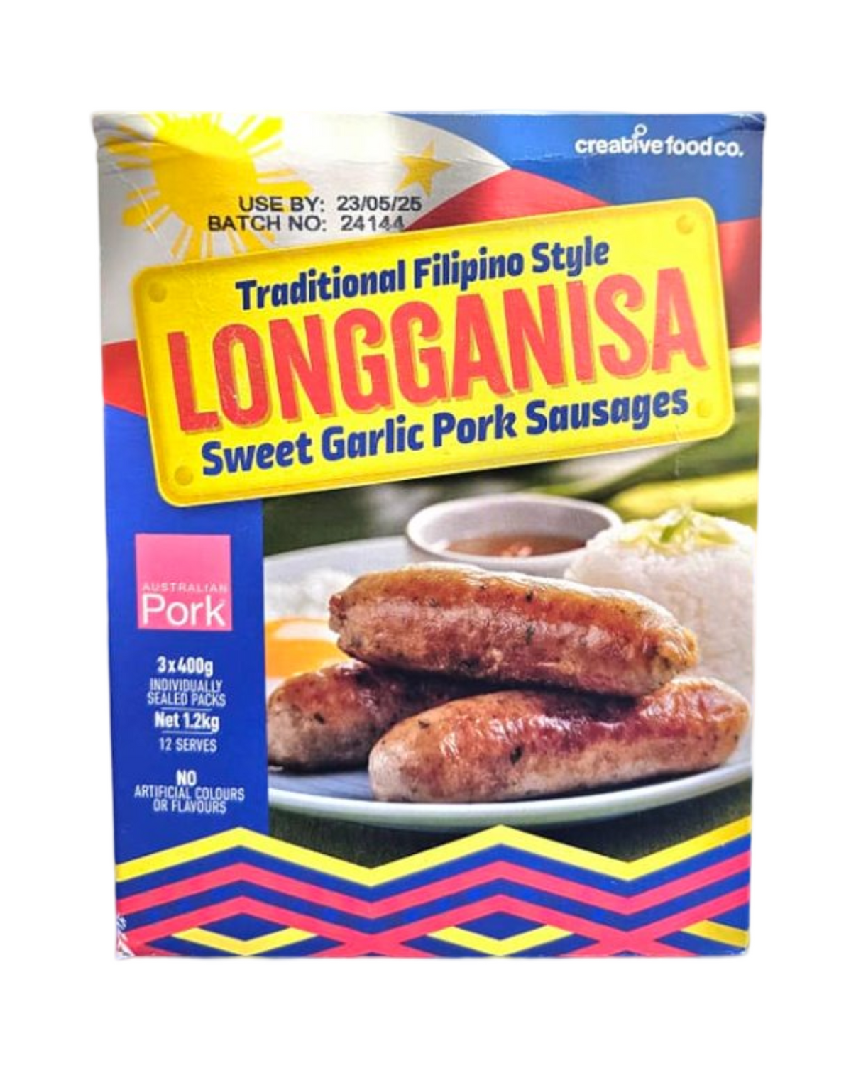 Traditional Filipino Longganisa 400g (1 pack) – Cabayan Mart