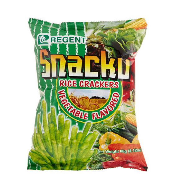 Regent Snacku Rice Cracker - Vegetable Flavor 60g – Cabayan Mart