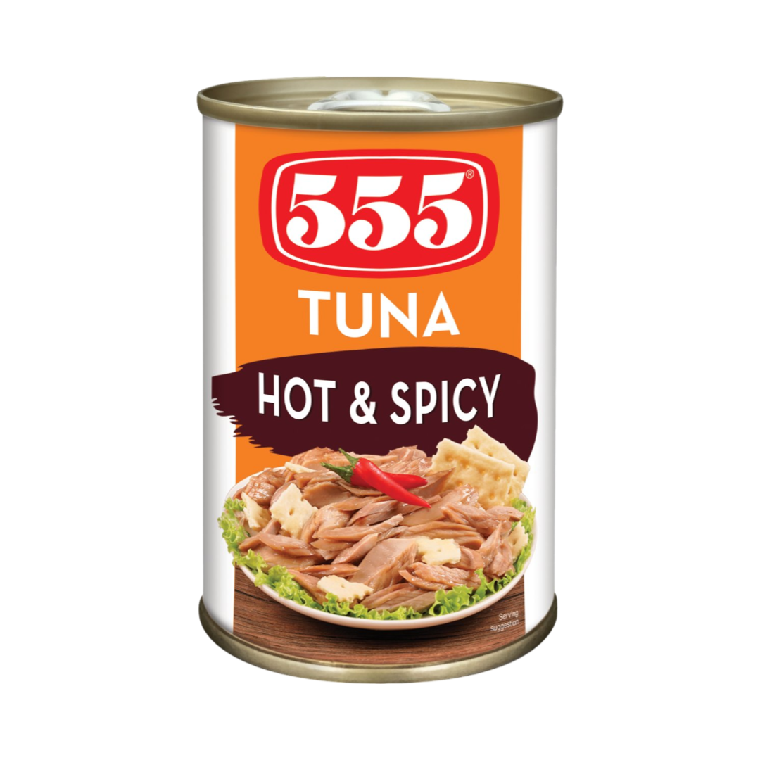 555 Tuna Flakes Hot & Spicy 155g – Cabayan Mart